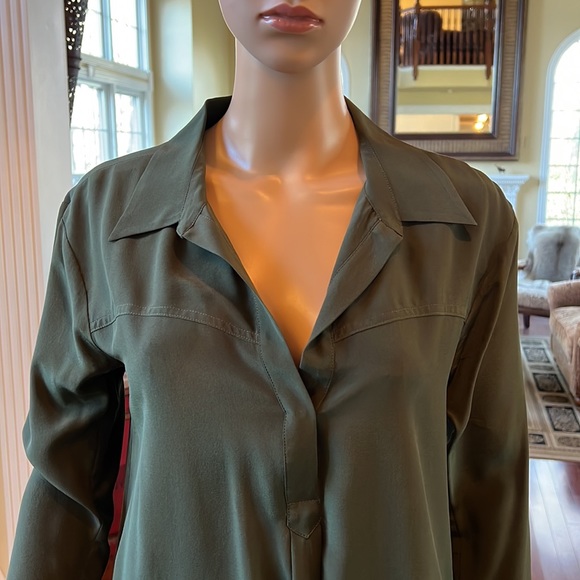Rory Beca | Tops | Rory Beca Grace Silk Drawstring Tunic Xs | Poshmark